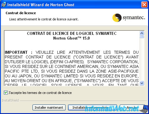 Install, configure and use Norton Ghost - Backup - Tutorials - InformatiWeb